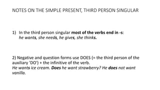 POWER POINT 2 .pptx verbs,present tense, | PPT