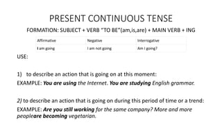 POWER POINT 2 .pptx verbs,present tense, | PPTX