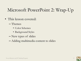 PowerPoint Lesson 2: Slide Design | PPTX