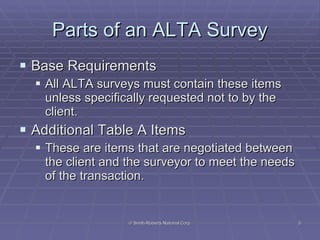 ALTA Land Title Survey | PPT