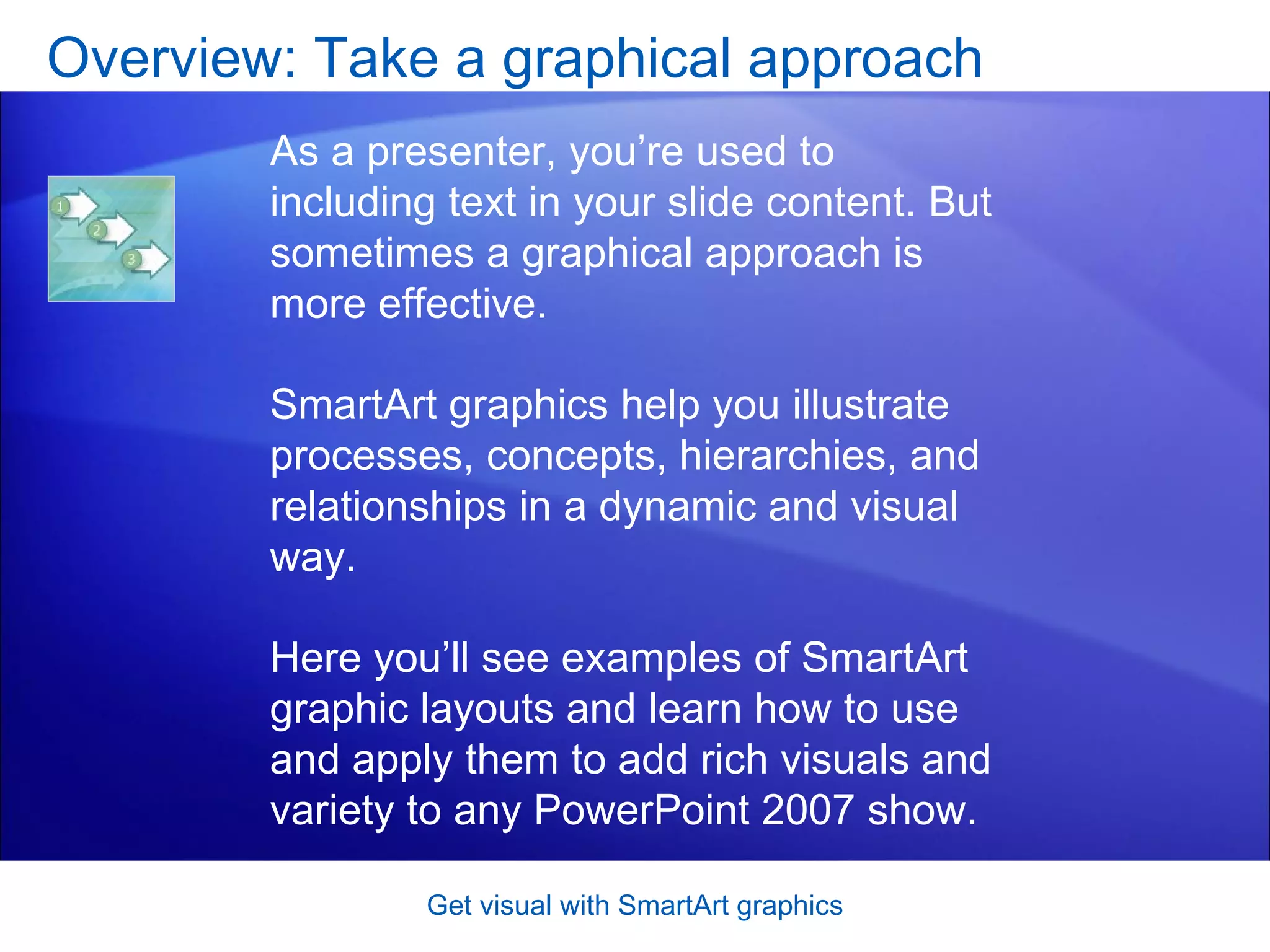 Power Point 2007-Get Visual With Smart Art Graphics | PPT