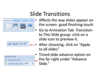 Power point2007instruction | PPTX