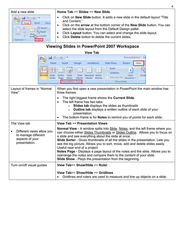 Powerpoint 2007 user_guide | PDF