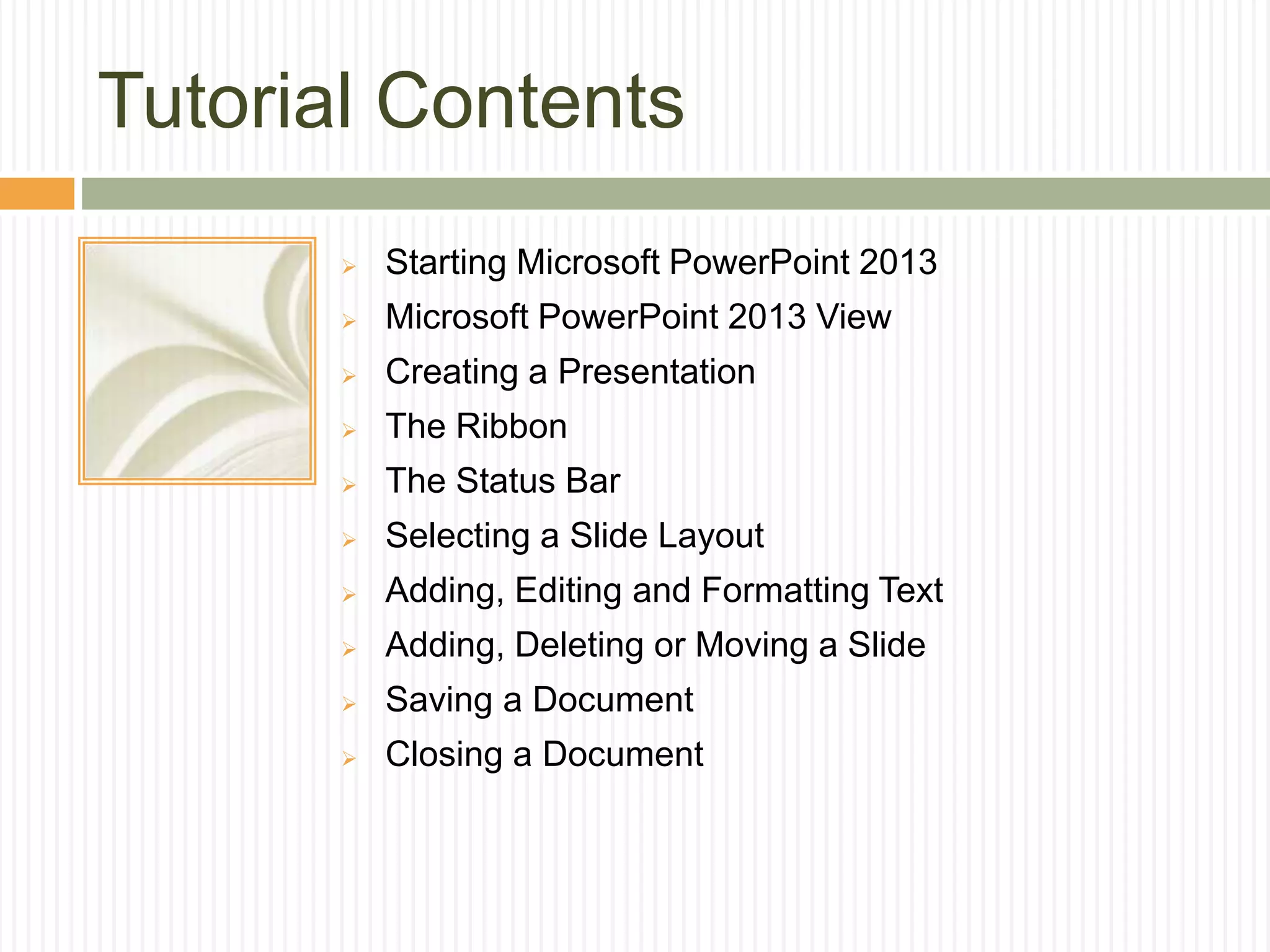 Powerpoint 2013 tutorial | PPTX