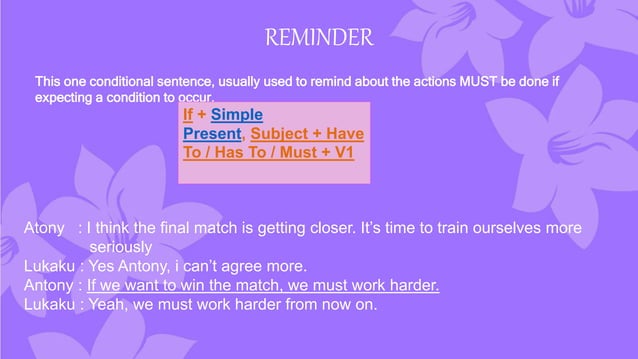 IF CLAUSE - CONDITIONAL SENTENCES PRESENTATION | PPTX