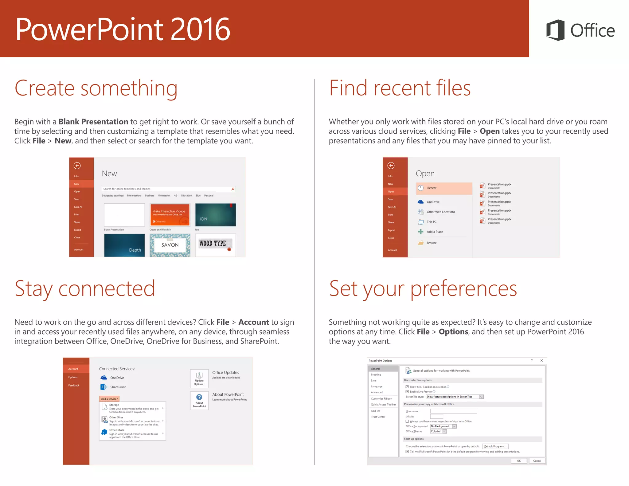 Powerpoint 2016 Quick Start Guide | PDF