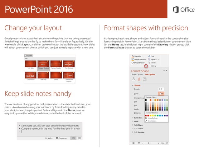 Powerpoint 2016 Quick Start Guide | PDF | Operating Systems | Computer ...