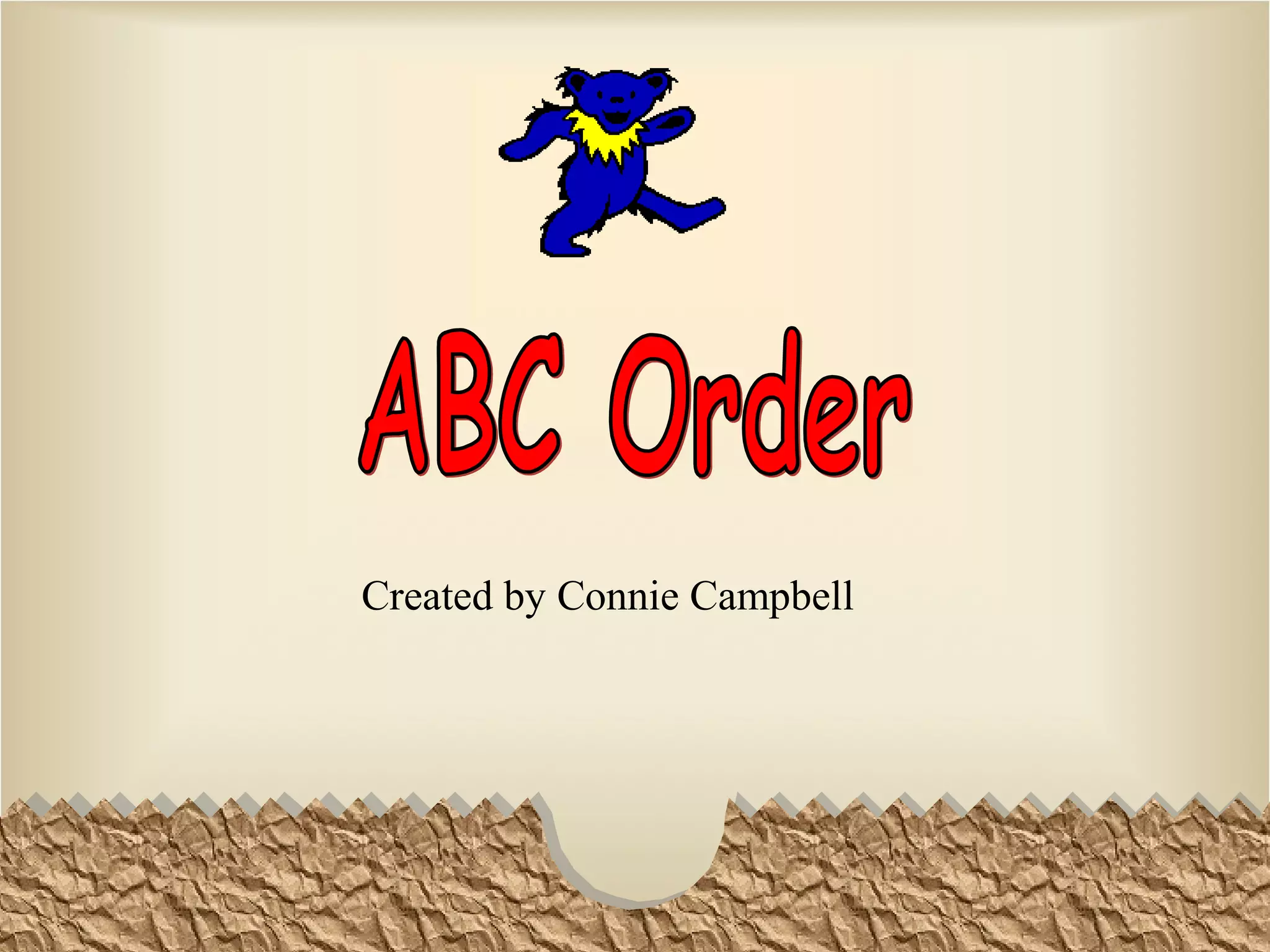 Powerpoint 20 abc order | PPT