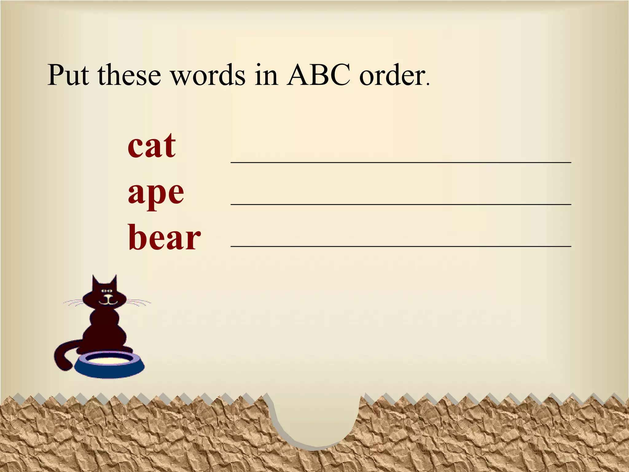 Powerpoint 20 abc order | PPT