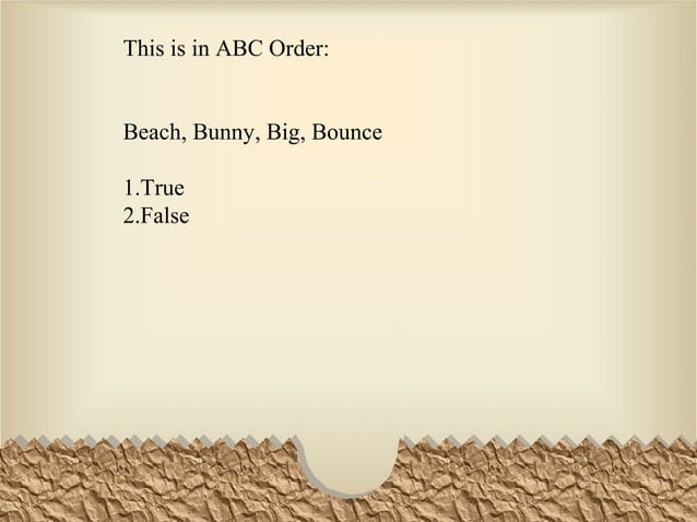 Powerpoint 20 abc order | PPT