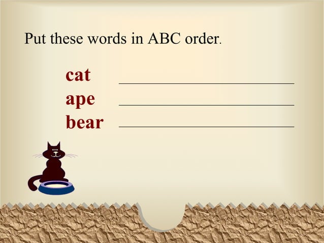 Powerpoint 20 abc order | PPT