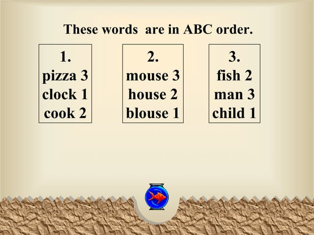 Powerpoint 20 abc order | PPT