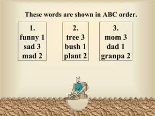 Powerpoint 20 abc order | PPT