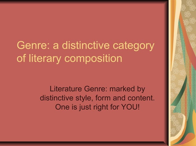 English - ESL - Genre | PPT | Fantasy | Genres