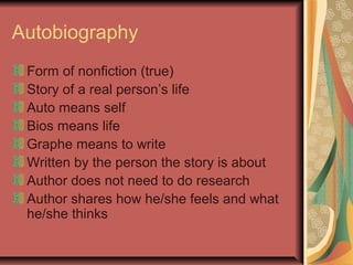 English - ESL - Genre | PPT