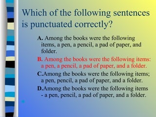 Powerpoint 23 commas | PPT