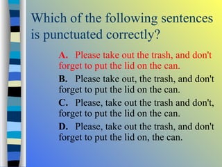 Powerpoint 23 commas | PPT