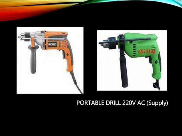 DIFFERENT TYPES OF ELECTRICAL POWER AND HYDRAULIC TOOLS | PPTX ...