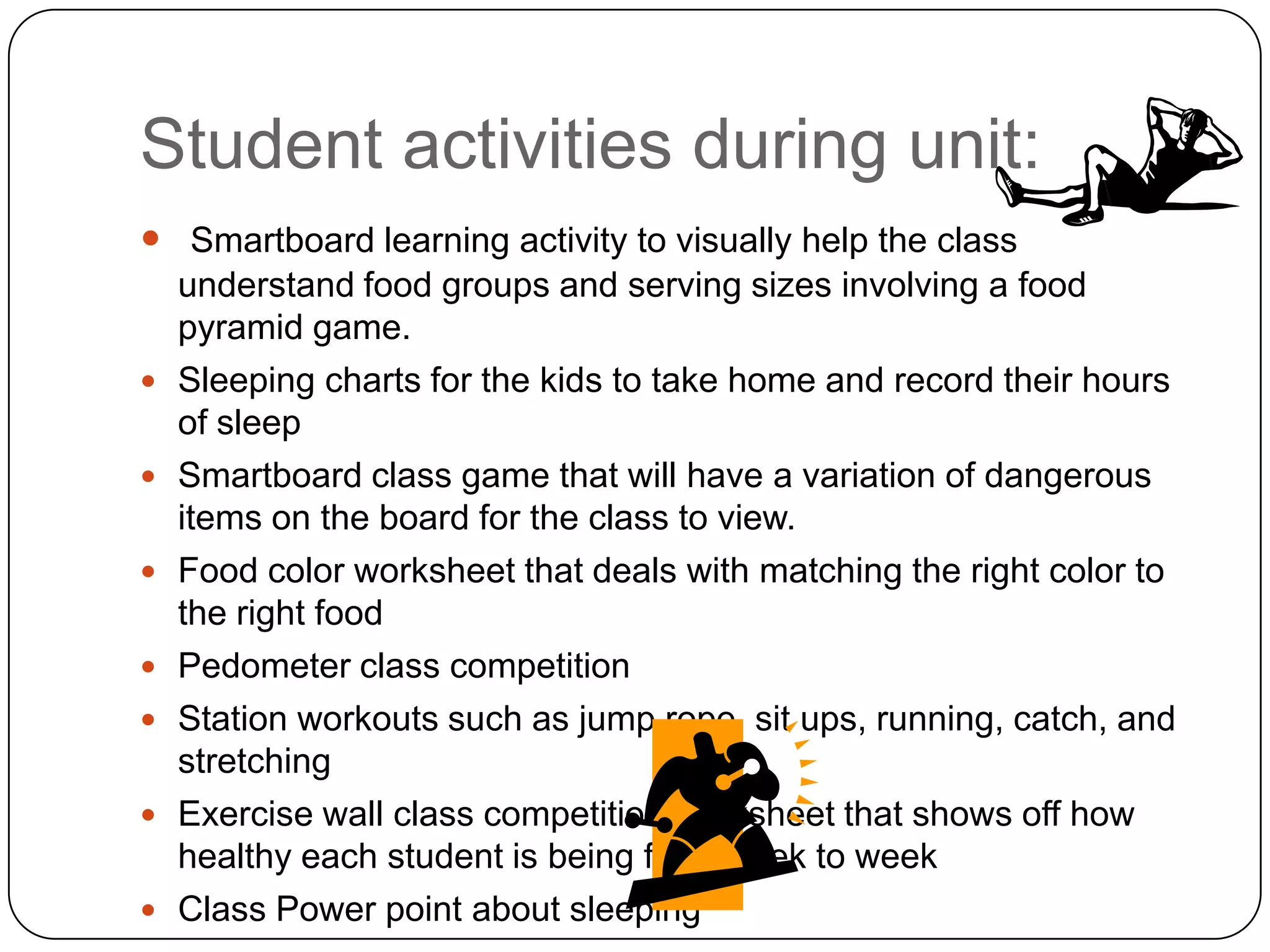 Power point 2 on healthy life style unit plan presintation | PPTX