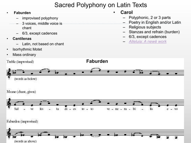 Power point 6: First Generation Renaissance Vocal Polyphony | PPTX