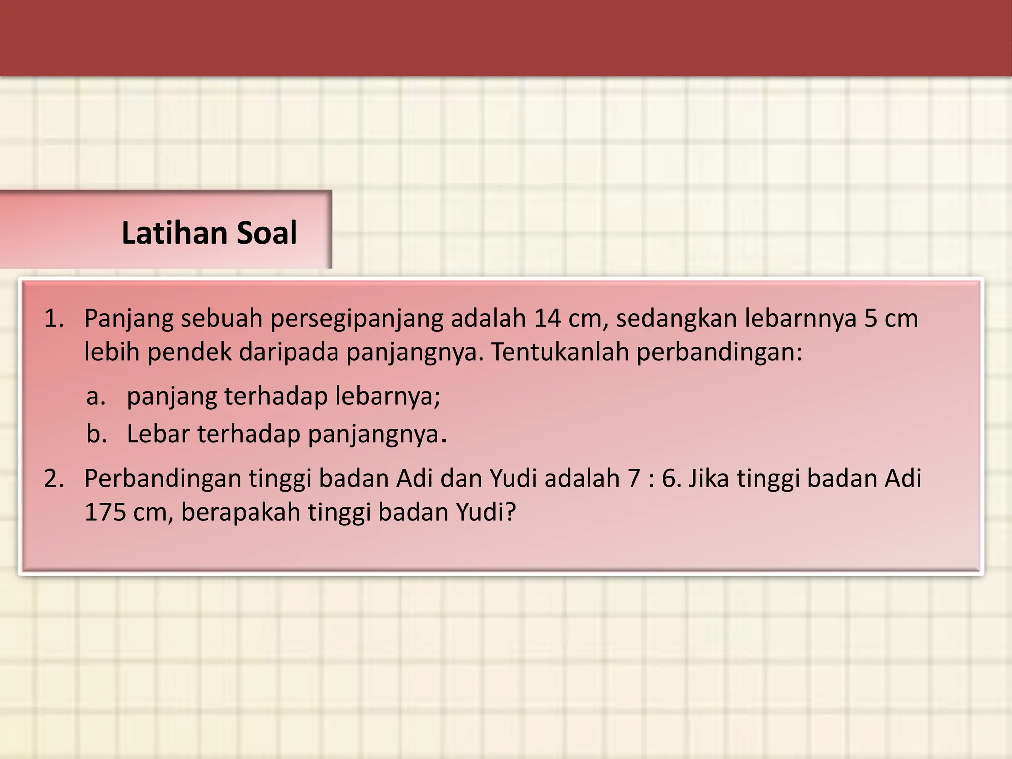 PowerPoint perbandingan MATERI kelas VII | PDF