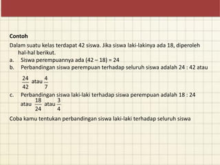 PowerPoint perbandingan MATERI kelas VII | PDF