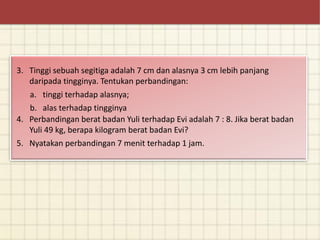 PowerPoint perbandingan MATERI kelas VII | PDF