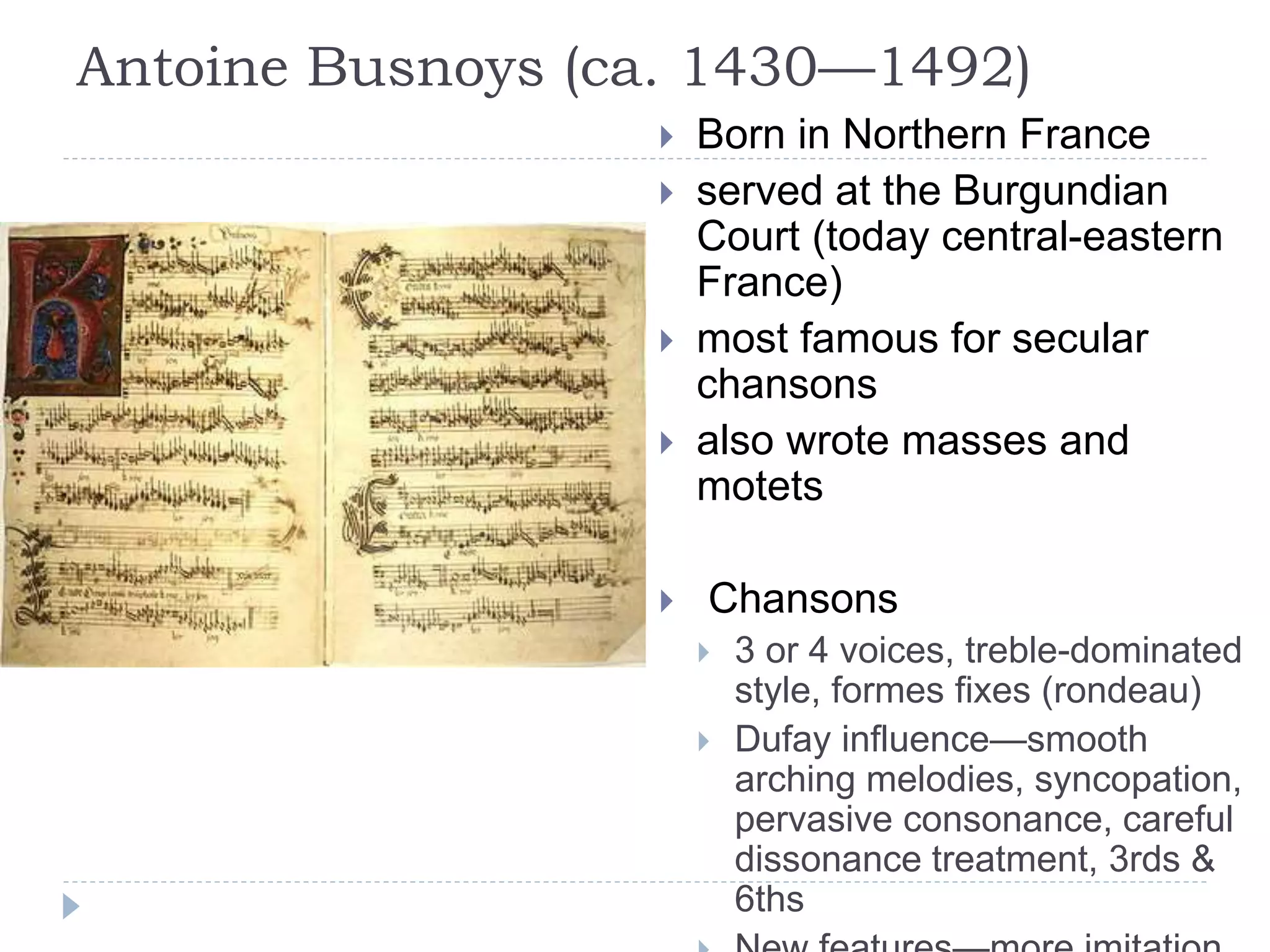 Power point 7: Second and Third Generation Renaissance Vocal Polyphony ...