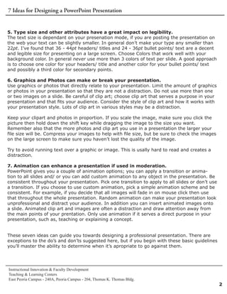 Power Point 7 Design Principles | PDF