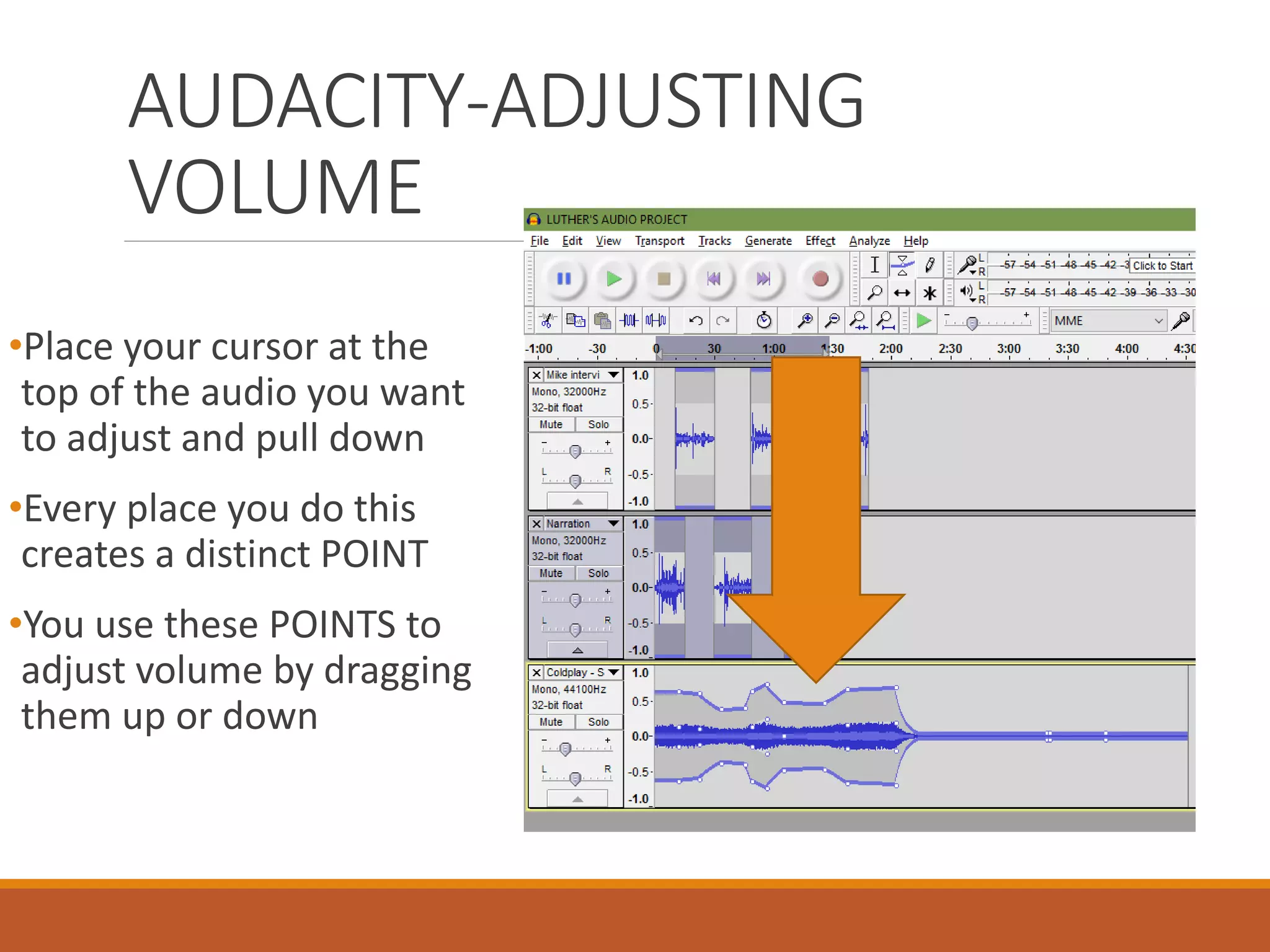 WCC MMJ-Audacity Project-Adding Music | PPT