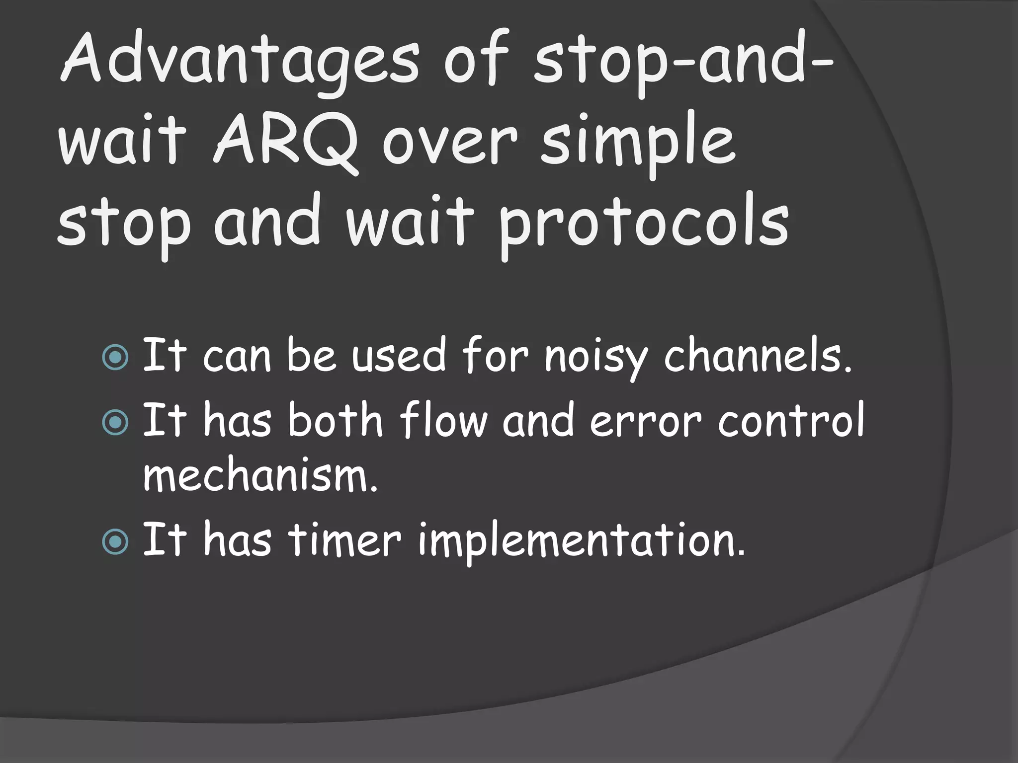 Stop-and-Wait ARQ Protocol | PPTX
