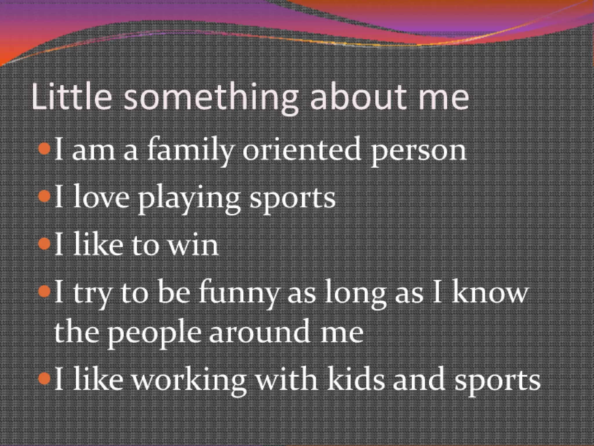 Powerpoint about me | PDF