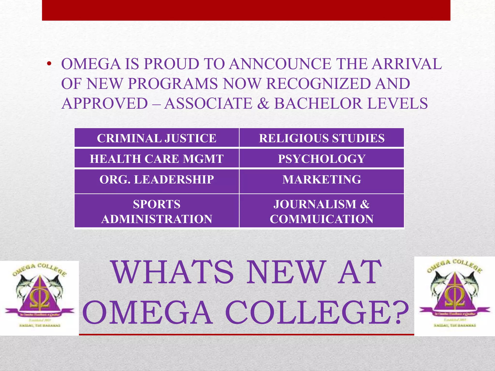 Power point about omega | PPT