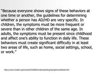 Powerpoint ADHD by Diane | PPT