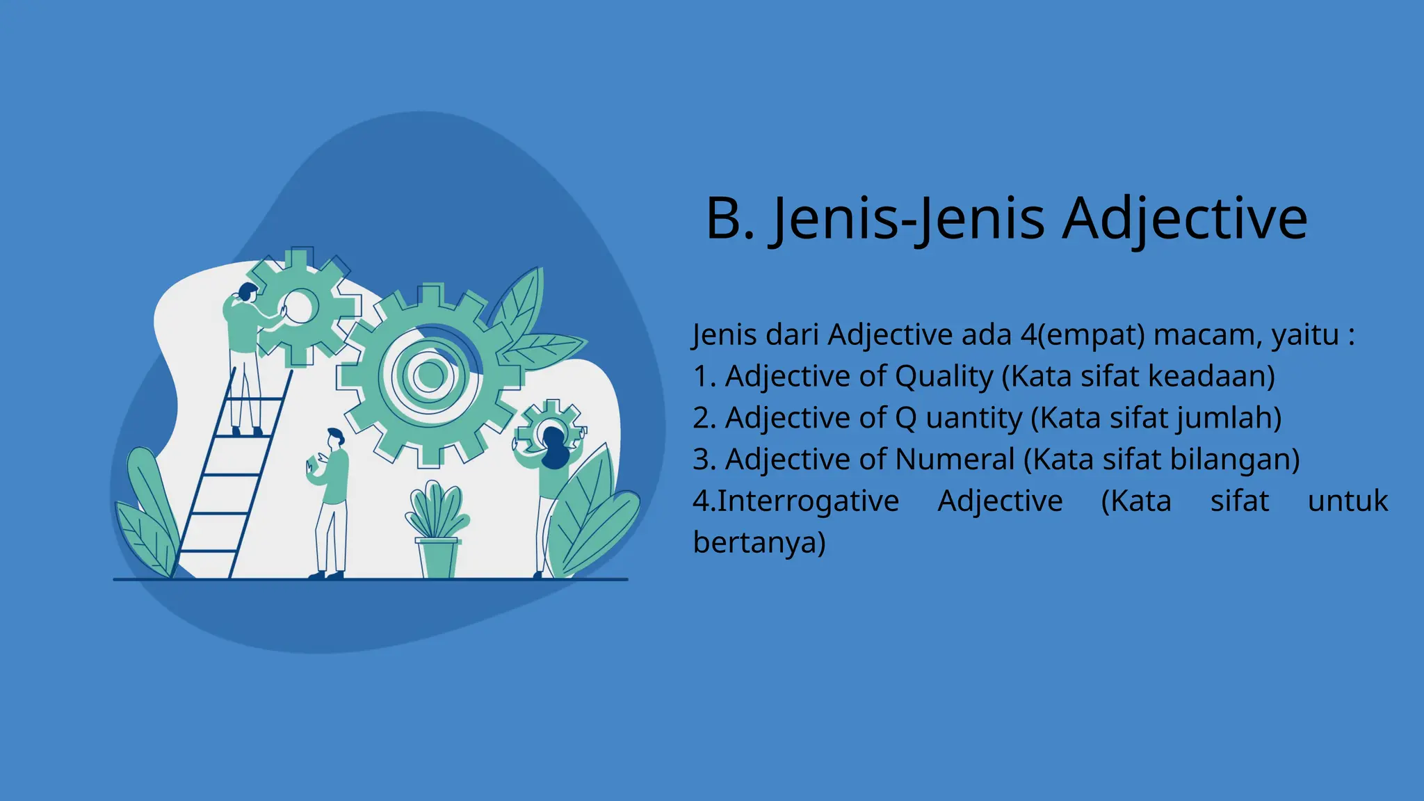 ENglish edu for adjectives in Indonesia great | PPTX