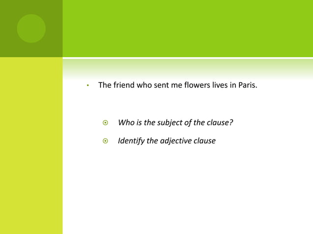 Power point adjectiveclauses | PPT
