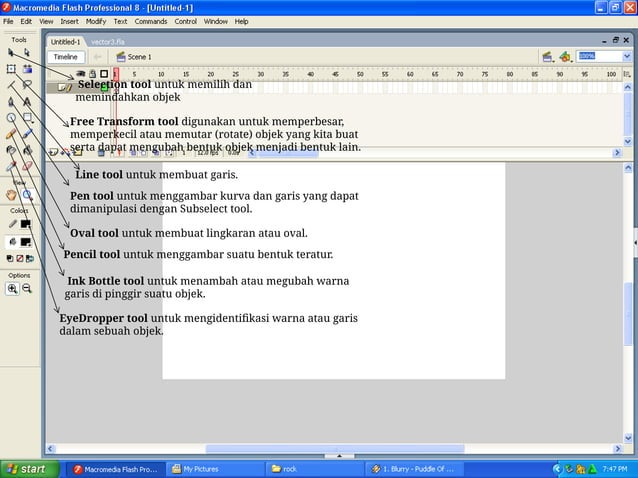 PPT Adobe Flash, software ini cukup populer digunakan para animator 1 ...