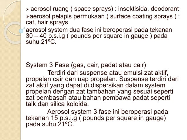 Powerpoint aerosol | PPTX