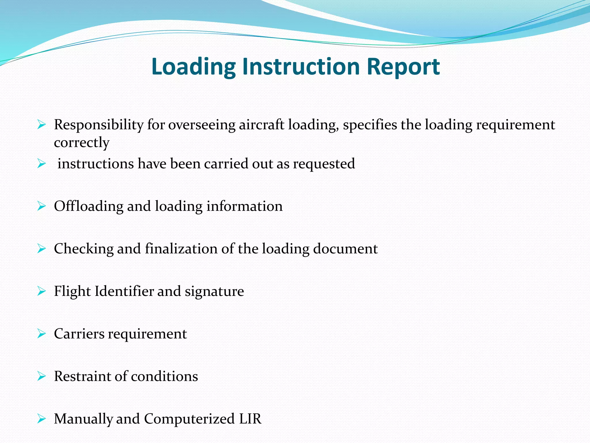 AIRCRAFT WEIGHT AND BALANCE BASIC FOR LOAD CONTROL | PPTX