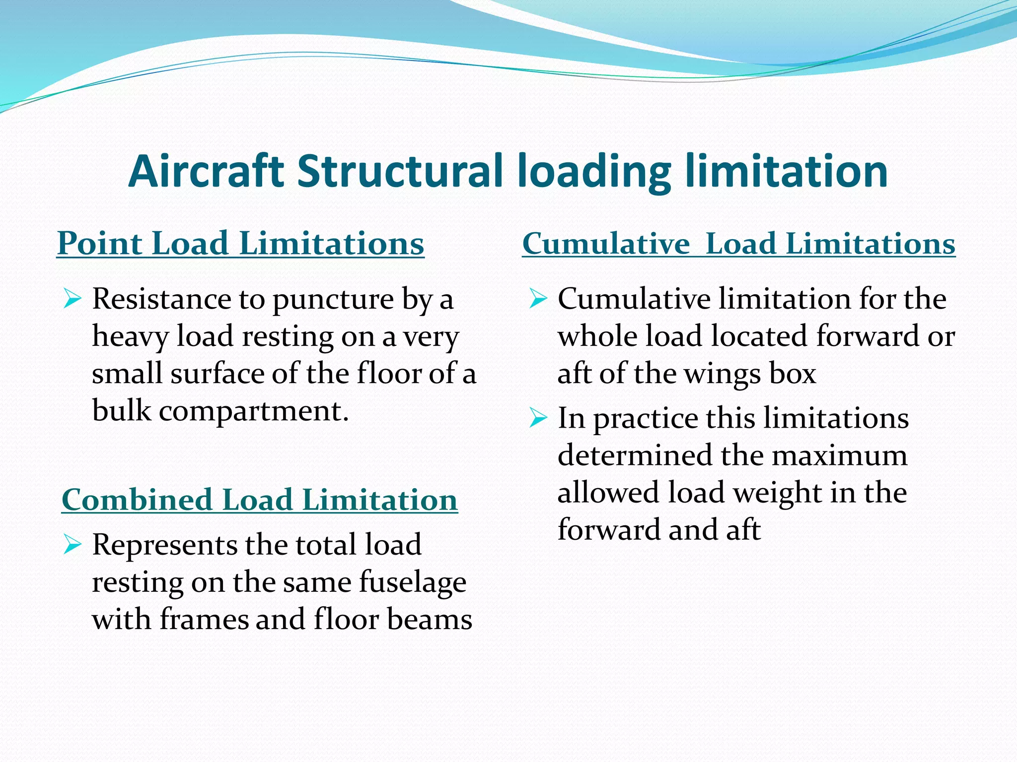 AIRCRAFT WEIGHT AND BALANCE BASIC FOR LOAD CONTROL | PPTX