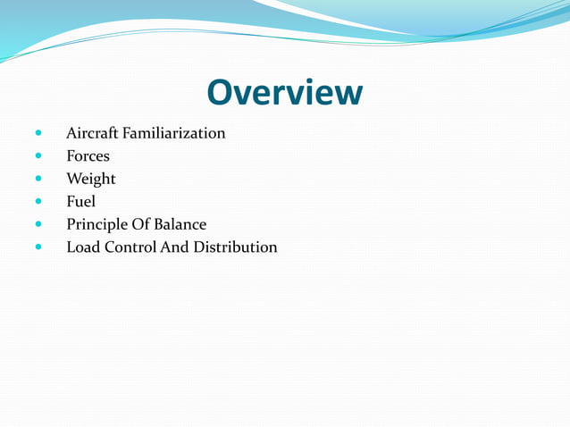 AIRCRAFT WEIGHT AND BALANCE BASIC FOR LOAD CONTROL | PPTX | Air Travel ...