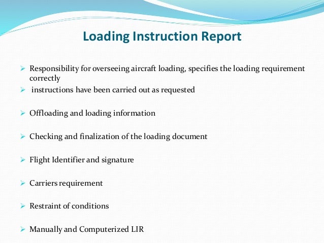 AIRCRAFT WEIGHT AND BALANCE BASIC FOR LOAD CONTROL