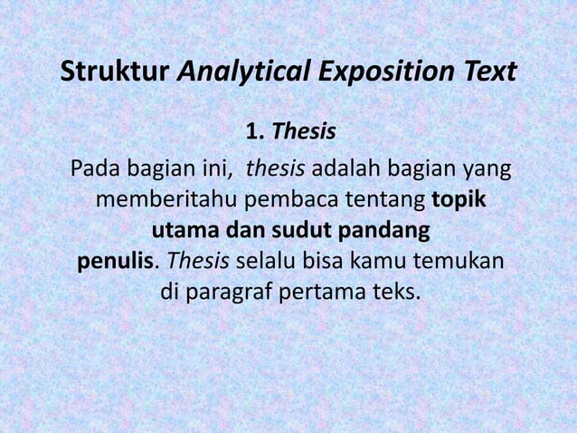 Power Point Analytical Exposition Text Pptx
