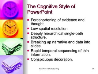 Power point and public speaking | PPT