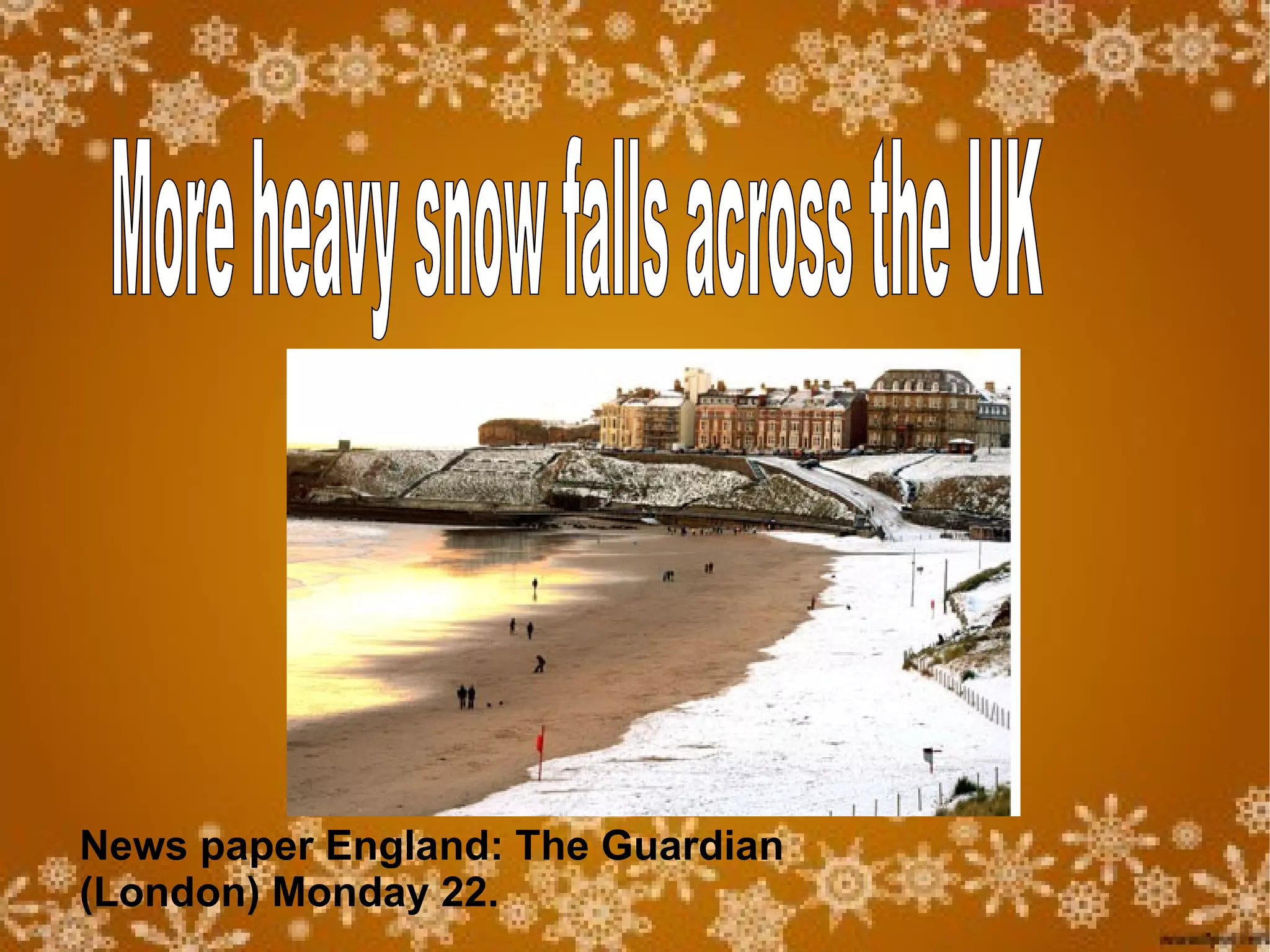 More heavy snow falls in UK | ODP