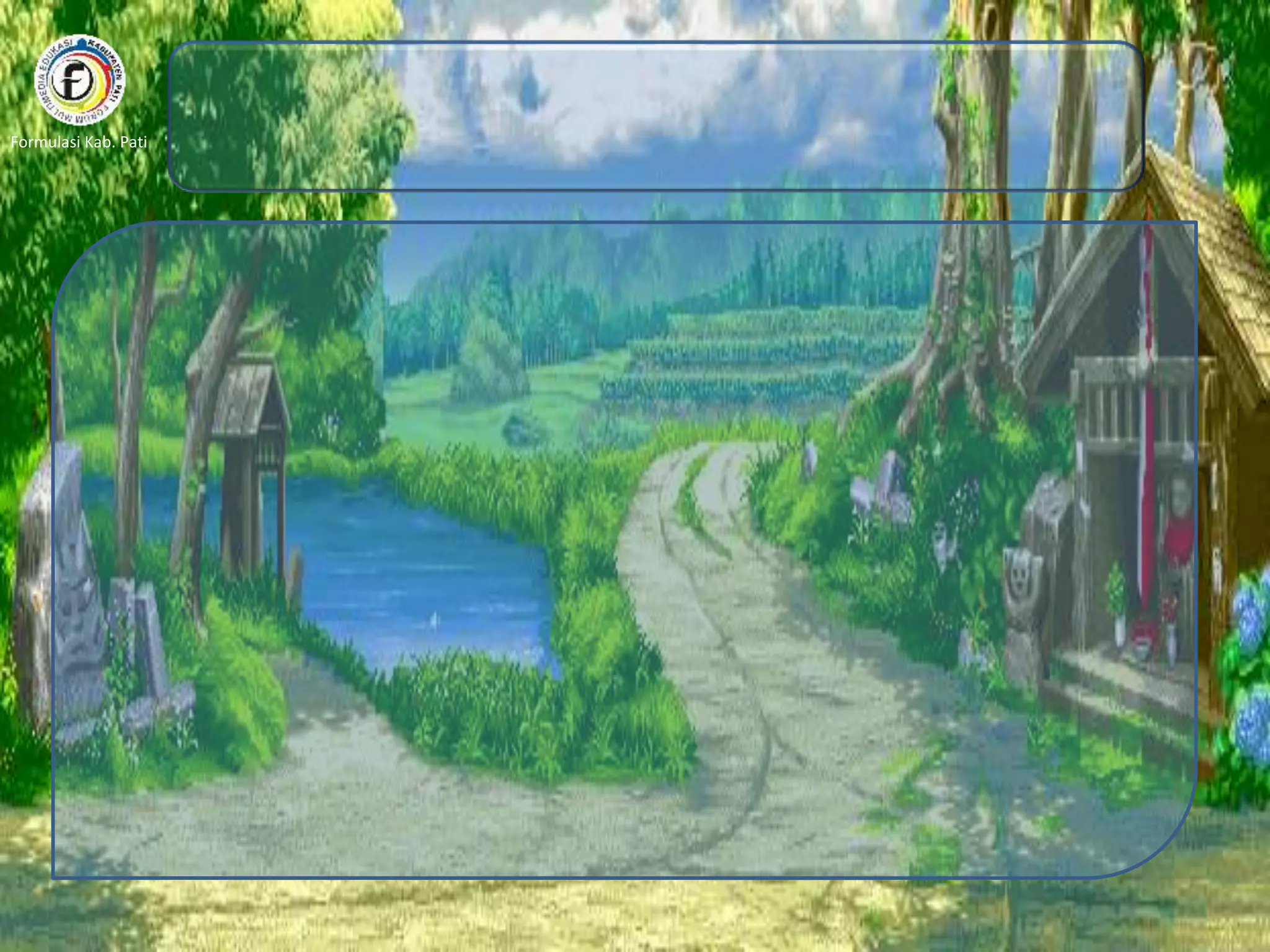 Power point animasi suasana desa 01 | POTX