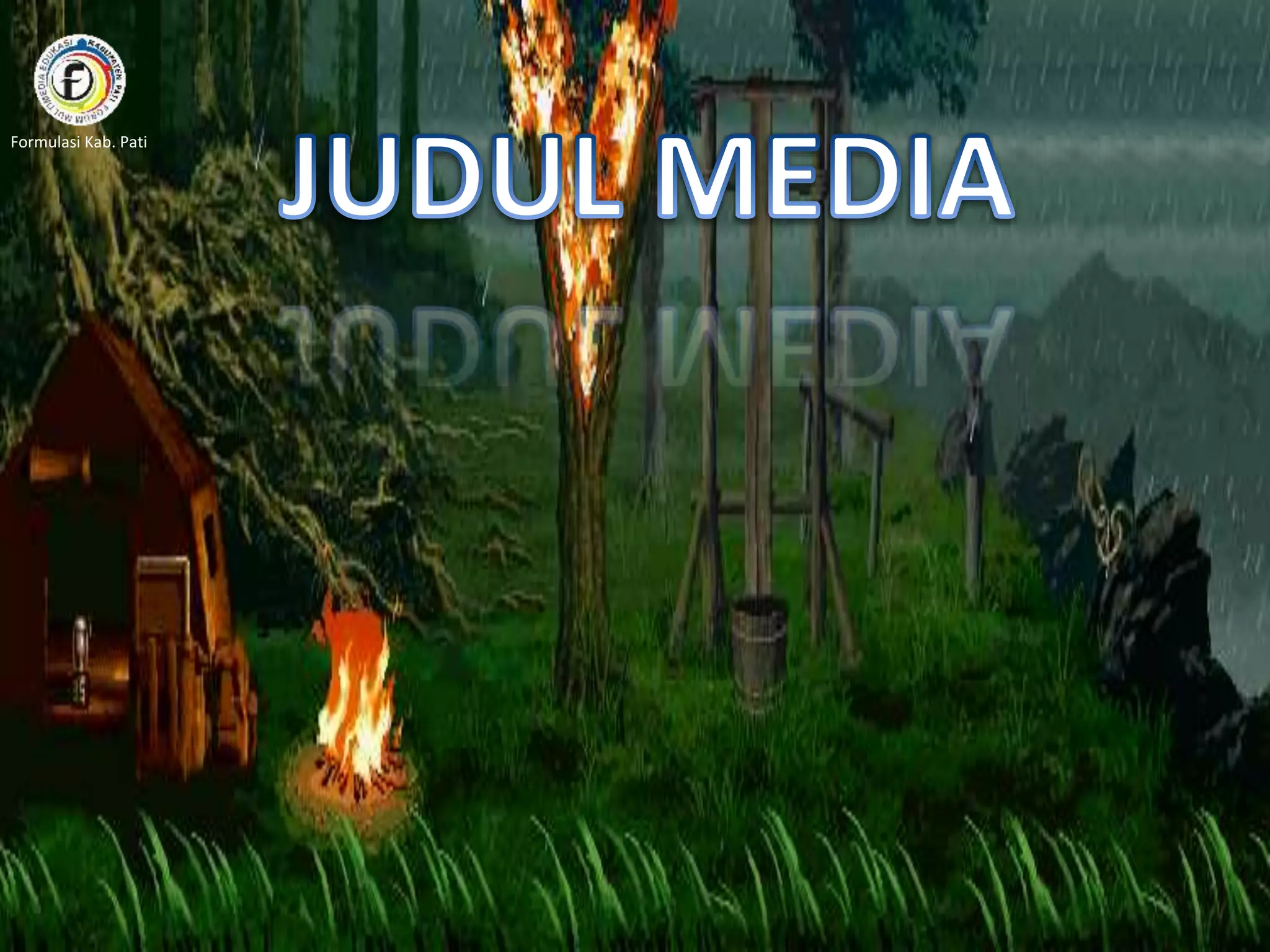 Power point animasi suasana desa 02 | POTX