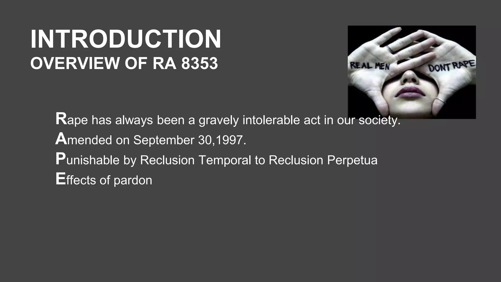 Power point anti rape law | PPTX