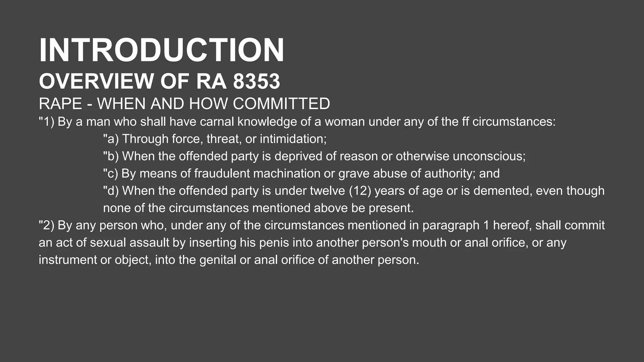 Power point anti rape law | PPTX