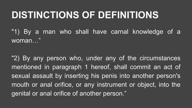 Power point anti rape law | PPTX | Crime & Harmful Acts to Individuals ...